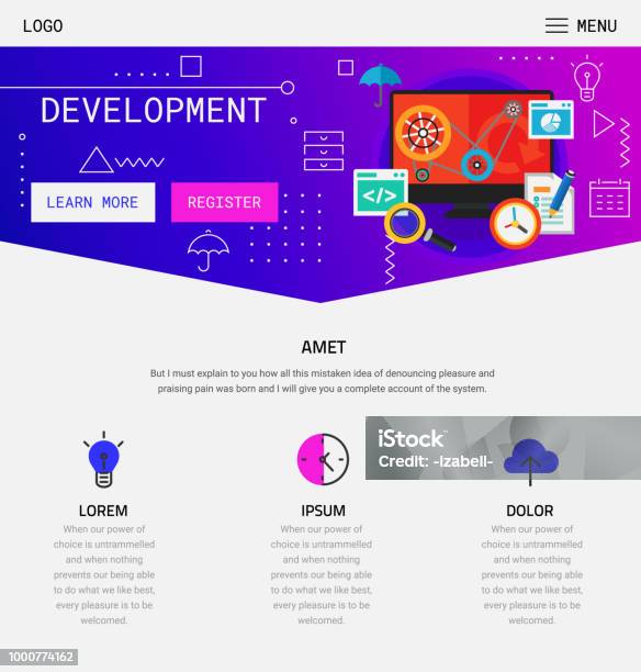 Desain Datar Aplikasi Seluler Ui Responsif Dengan Mockup 3d Ilustrasi