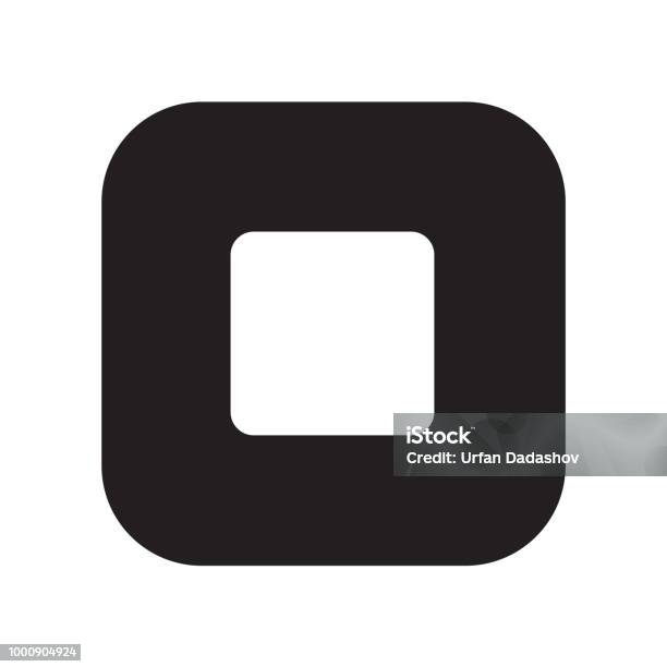 Arrêter Licône Vector Signe Et Le Symbole Isolé Sur Fond Blanc Concept