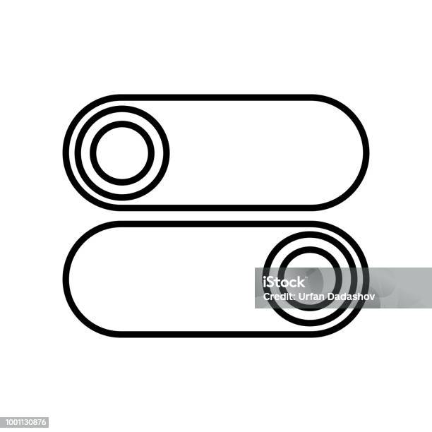 Tanda Vektor Ikon Switch Dan Simbol Terisolasi Pada Latar Belakang