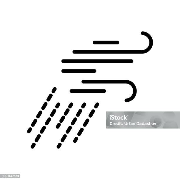 Vent Icône Vector Signe Et Le Symbole Isolé Sur Fond Blanc Notion De