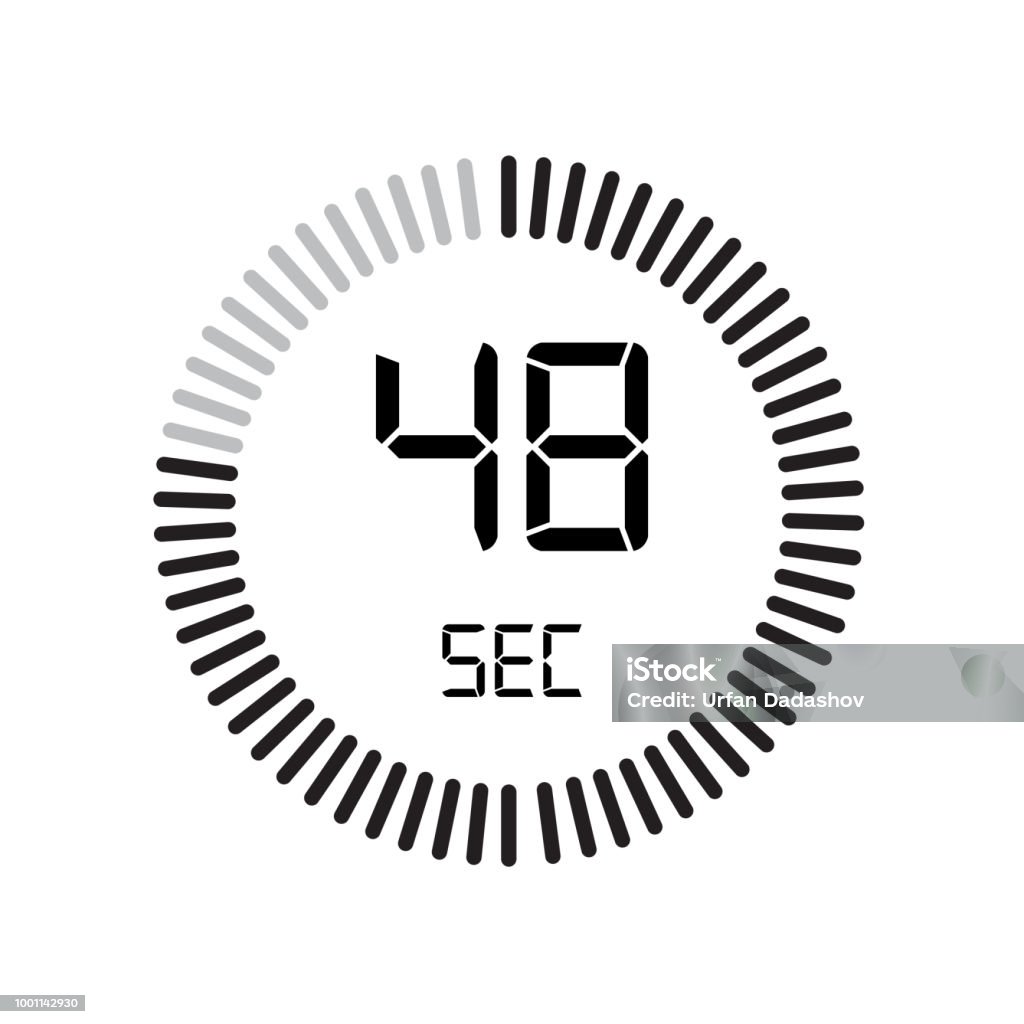 Die 48 Sekunden Symbol Digitaltimer Uhr Und Uhr Timer Countdown Symbol ... Die 48 Sekunden Symbol Digitaltimer Uhr Und Uhr Timer Countdown Symbol ...