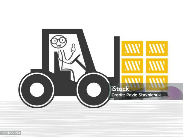 Truk Forklift Memuat Kotak Ilustrasi Truk Forklift Sedang Mengangkat ... Truk Forklift Memuat Kotak Ilustrasi Truk Forklift Sedang Mengangkat ...