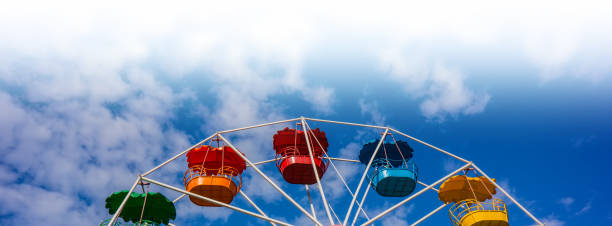Free Stock Photo of Ferris wheel on a vibrant fairground scene ...