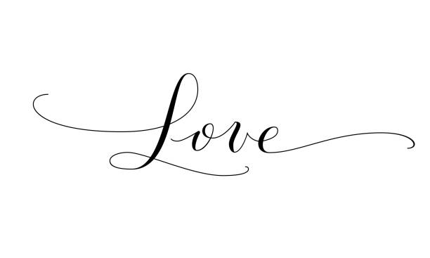 Free Stock Photo of Text of the word Love in calligraphy lettering ...