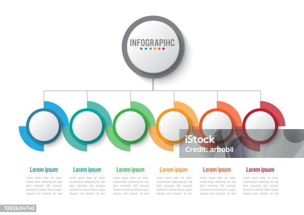 Business Modèle Infographique Avec 5 Options Un Diagramme Des Éléments