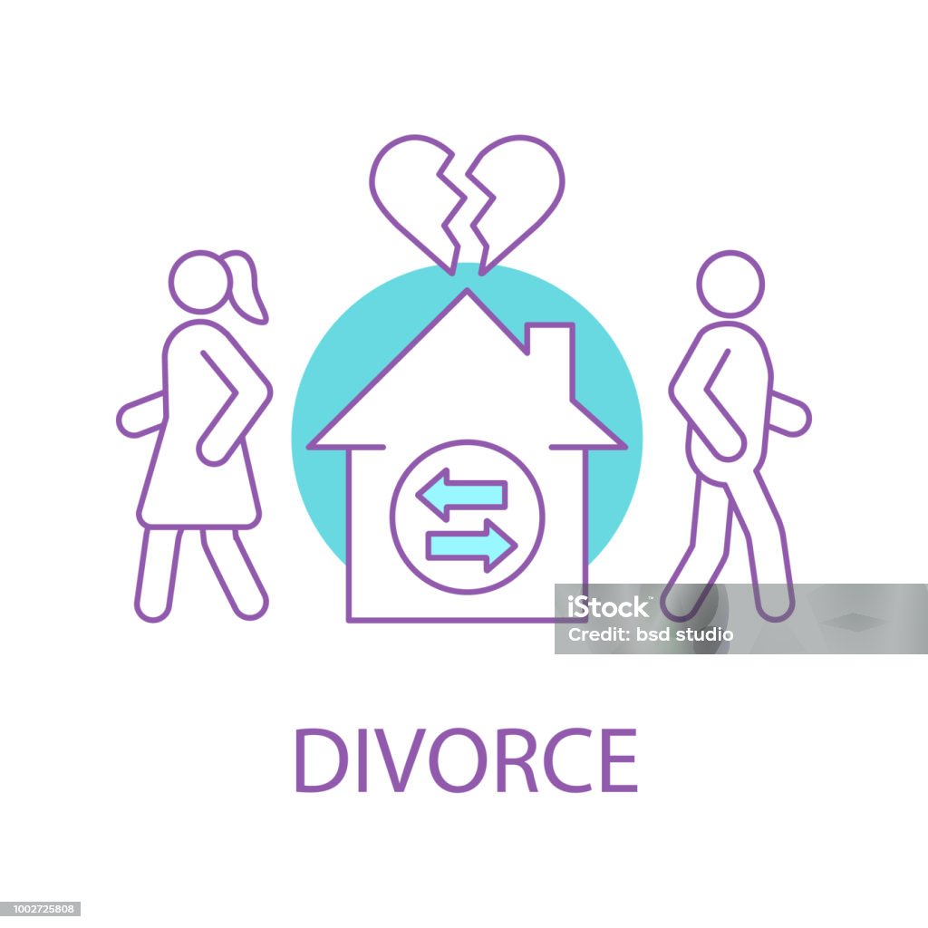 Divorcing Couple Icon Stock Illustration Download Image Now Arguing