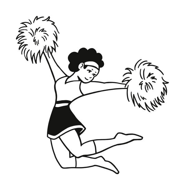 High school cheerleading Clipart Vector PNG , SVG, EPS, PSD, AI