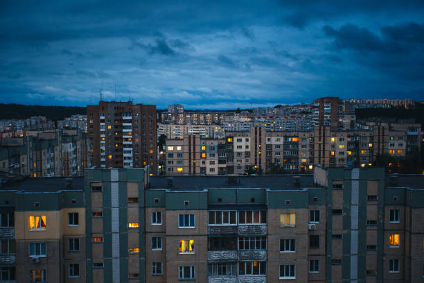 Windows of the plattenbau building | Free Stock Image - Barnimages