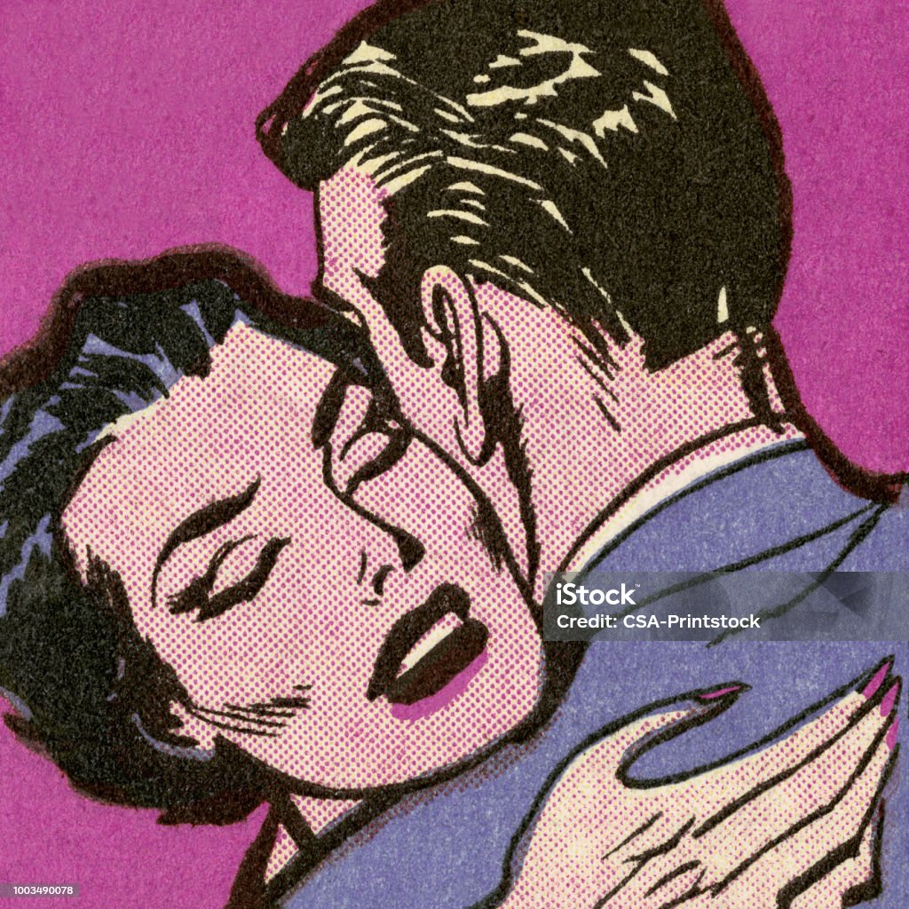 Couple Hugging Stock Illustration Download Image Now Pop Art