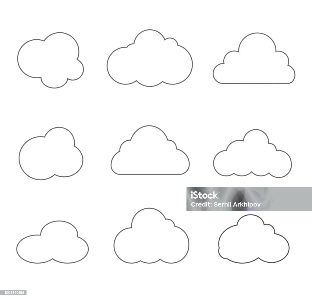 Wolke Linie Vektor Icons Stock Vektor Art und mehr Bilder von Bedeckter ... Wolke Linie Vektor Icons Stock Vektor Art und mehr Bilder von Bedeckter ...