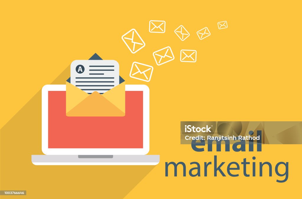 Le Marketing Par Courrier Électronique Vecteurs libres de droits et ... Le Marketing Par Courrier Électronique Vecteurs libres de droits et ...