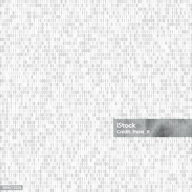 Binary Code Vector Background With Numbers One And Zero Seamless Patern Coding Or Hacker Concept