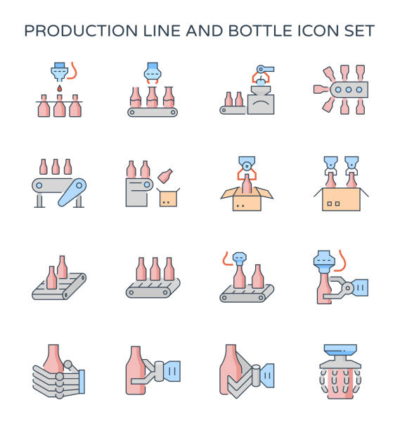 300 Ligne De Production Verre Stock Illustrations Graphiques