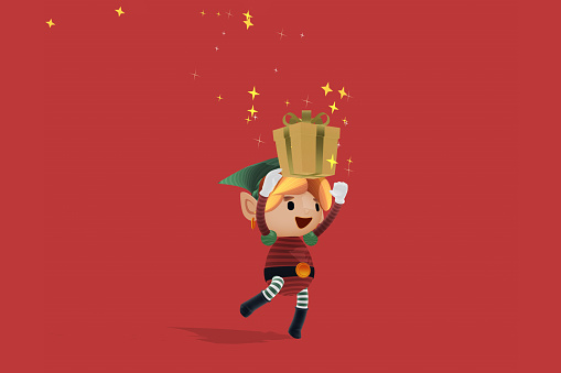 Asisten Elf Natal Membawa Kotak Hadiah Ilustrasi Stok - Unduh Gambar ... Asisten Elf Natal Membawa Kotak Hadiah Ilustrasi Stok - Unduh Gambar ...