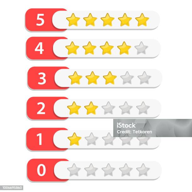 Feedback Nombre Détoiles Symbole Design Illustration Vectorielle Stock
