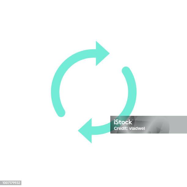 Synchronization Or Update Icon Vector Round Arrows As Synchronize Or