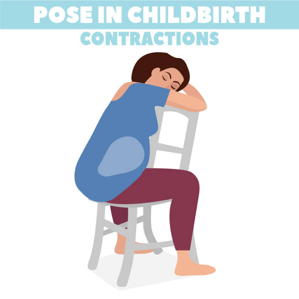 50 Pregnant Women Giving Birth Background Stock Illustrations Royalty
