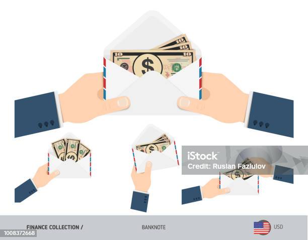 10 Des Billets De Dollars En Enveloppe Tenir Dans La Main Groupe De ... 10 Des Billets De Dollars En Enveloppe Tenir Dans La Main Groupe De ...