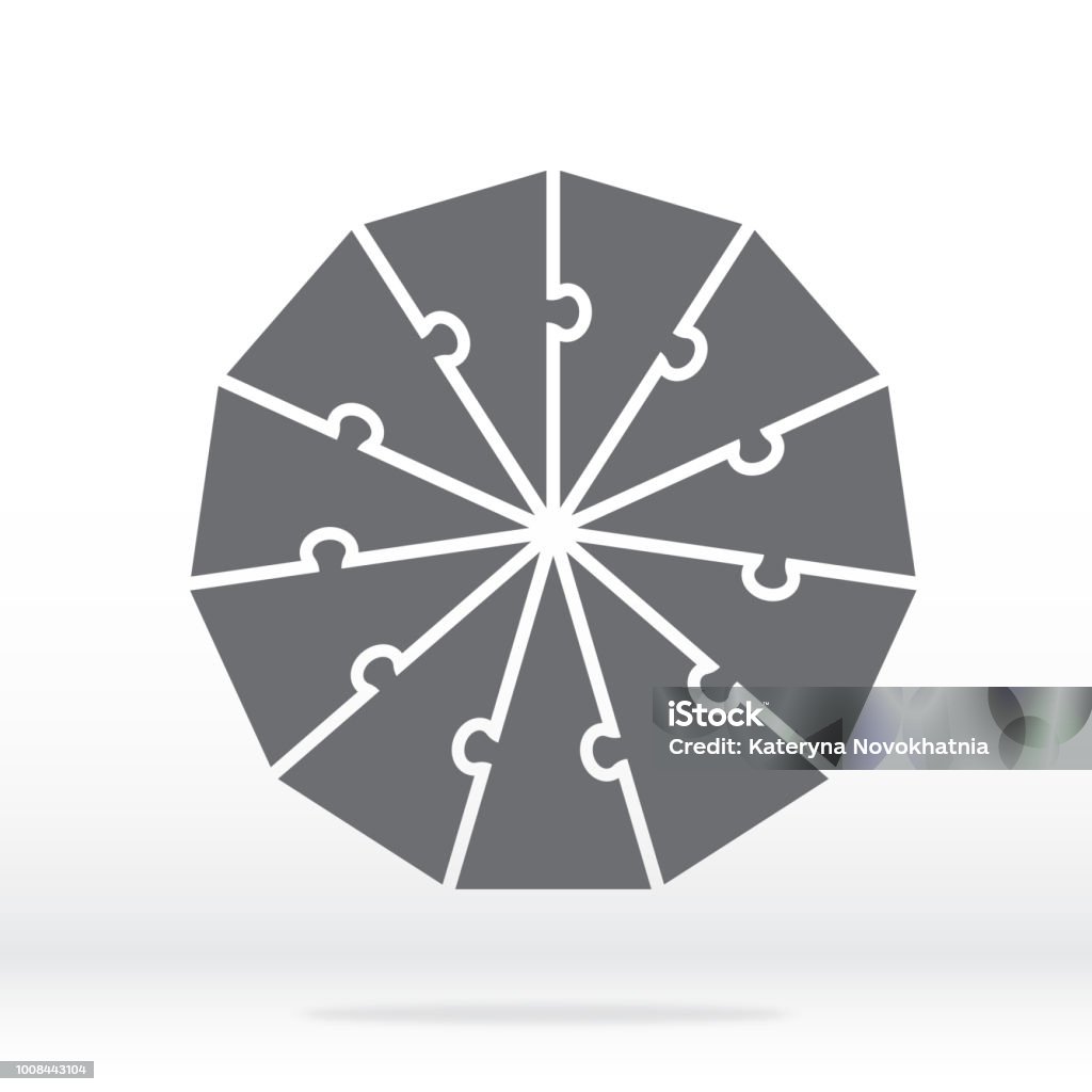 Ilustración de Endecágono Icono Simple Puzzle En Color Gris Decágono ... Ilustración de Endecágono Icono Simple Puzzle En Color Gris Decágono ...