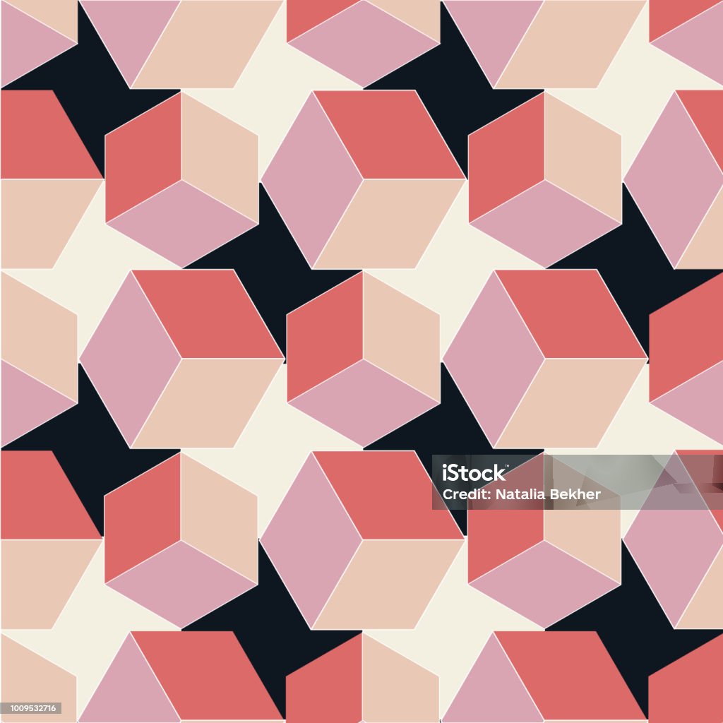 Cubes Background Rotate Cubes Seamless Cube Background Texture Colored
