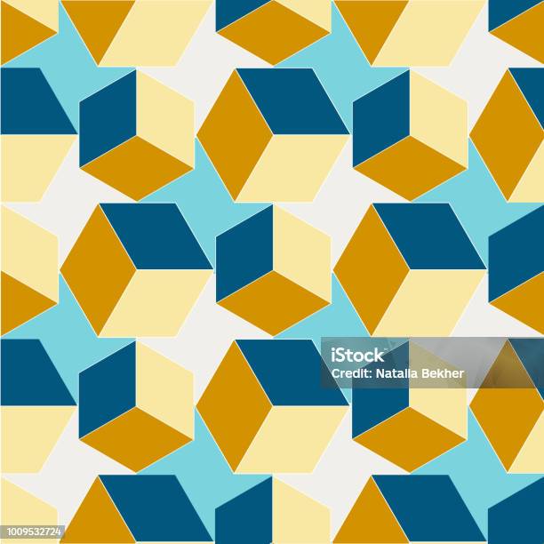 Cubes Background Rotate Cubes Seamless Cube Background Texture Colored