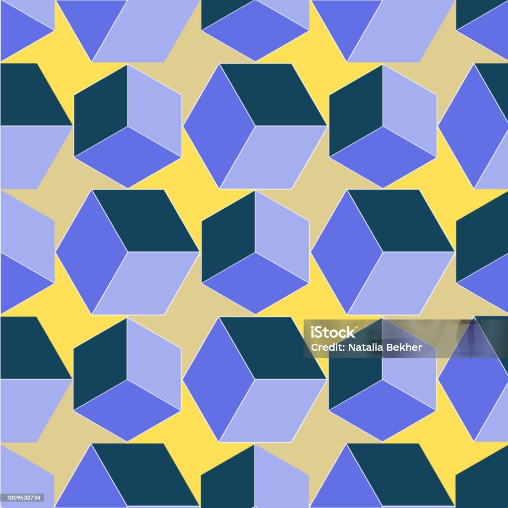 Cubes Background Rotate Cubes Seamless Cube Background Texture Colored