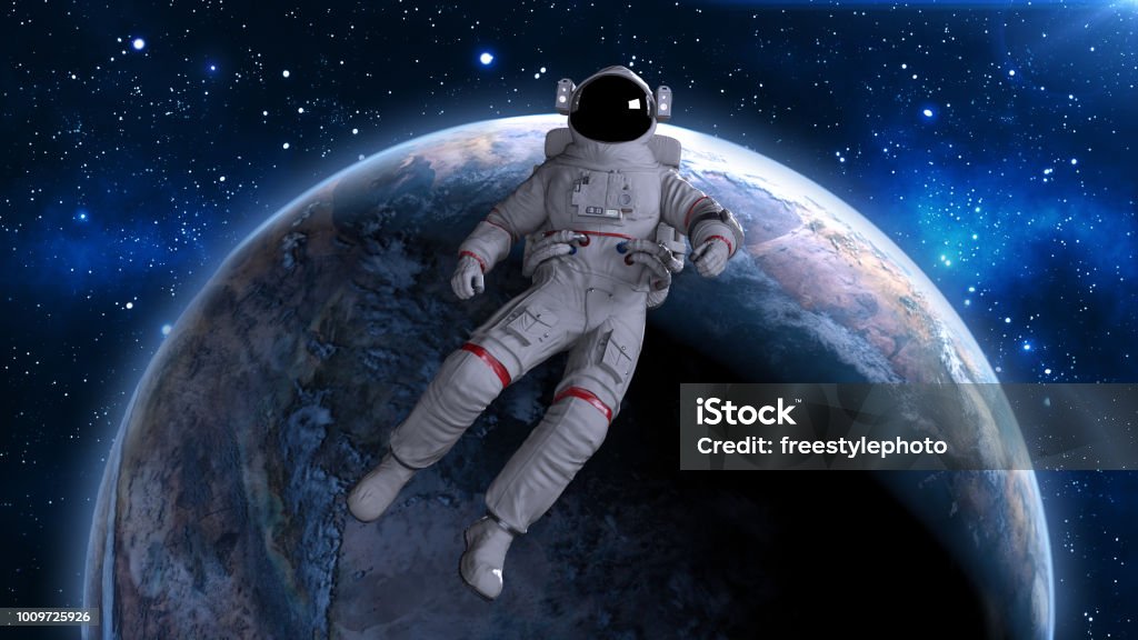 Astronot Mengambang Kembali Di Atas Planet Bumi Kosmonot Melayang Di ... Astronot Mengambang Kembali Di Atas Planet Bumi Kosmonot Melayang Di ...