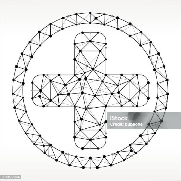 Game Controller Triangle Node Black And White Pattern Stock