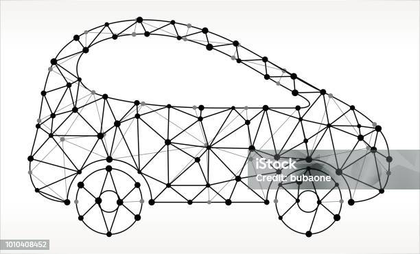 Car Triangle Node Black And White Pattern Stock Illustration Download