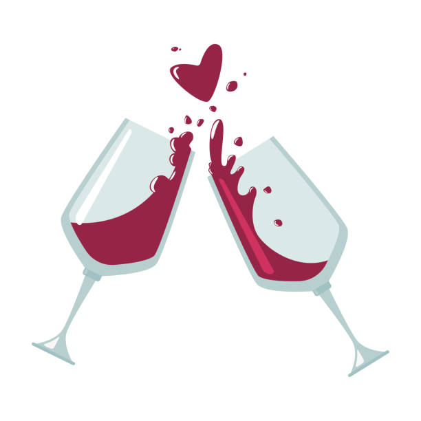 14600 Cartoon Wine Glasses Stock Illustrations Royalty Free Vector