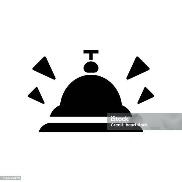 Icône De Cloche Icône Vector Illustration De Lélément Simple Conception