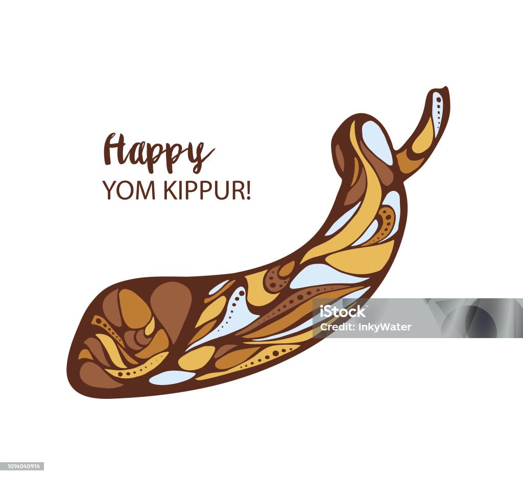 Vector Illustration Of Happy Yom Kippur Background Stock Illustration