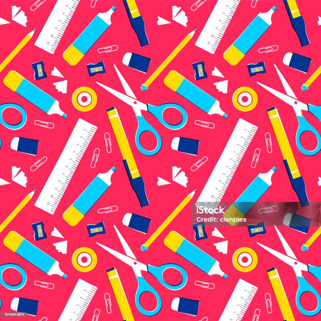 Vetores De Ícone Do Design Padrão Sem Emenda Conjunto De Material