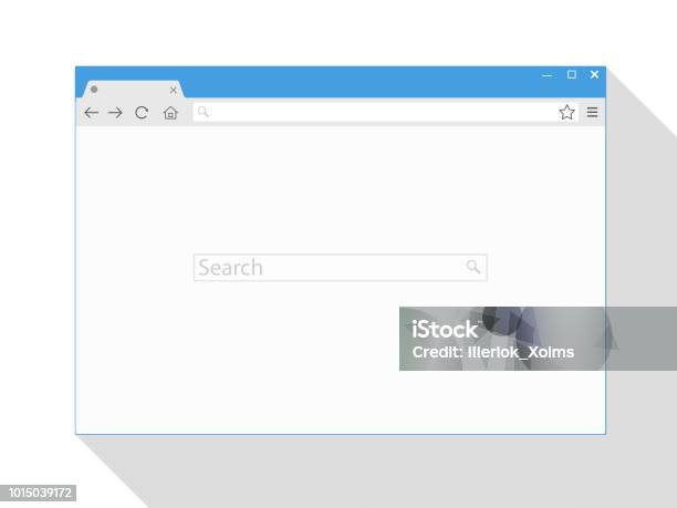 Jendela Browser Browser Web Dalam Gaya Datar Browser Internet Konsep