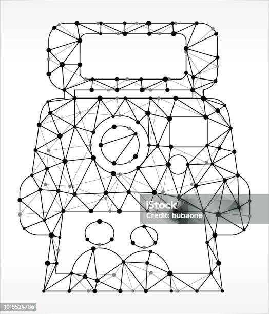 Instant Camera And Photo Triangle Node Black And White Pattern Stock
