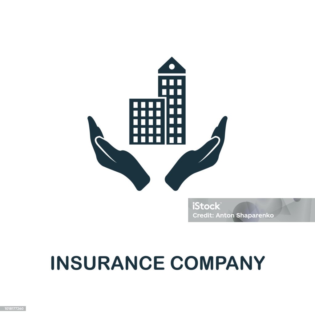 Icône De La Compagnie Dassurance Ligne Design Dicône De Style De La
