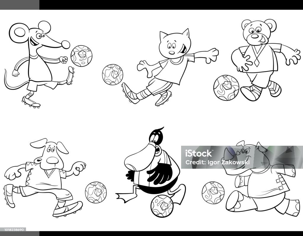 Karakter Kartun Pemain Sepak Bola Hewan Ilustrasi Stok - Unduh Gambar ... Karakter Kartun Pemain Sepak Bola Hewan Ilustrasi Stok - Unduh Gambar ...