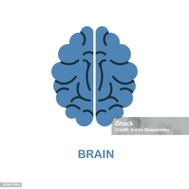 Icône Du Cerveau Illustration De Lélément Simple Cerveau Pixel Icône