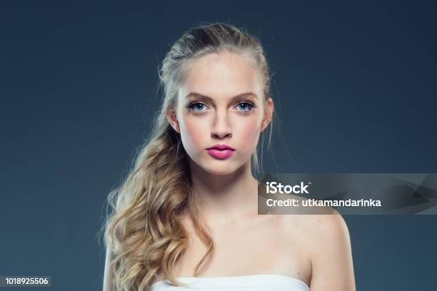 Beautiful Woman Face Portrait Beauty Skin Care Concept Fashion Beauty