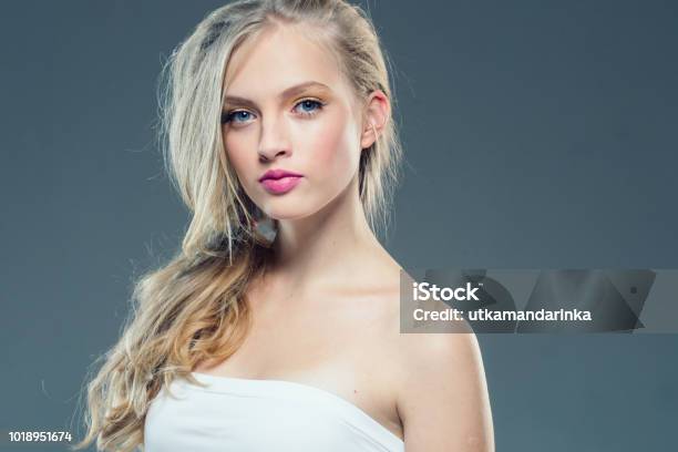 Beautiful Woman Face Portrait Beauty Skin Care Concept Fashion Beauty