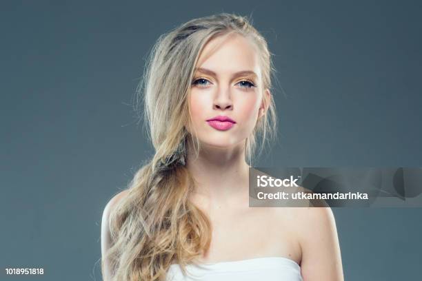 Beautiful Woman Face Portrait Beauty Skin Care Concept Fashion Beauty