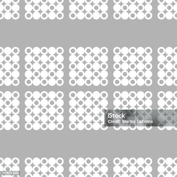Pola Polkadot Mulus Latar Belakang Geometris Titik Lingkaran Dan Tombol