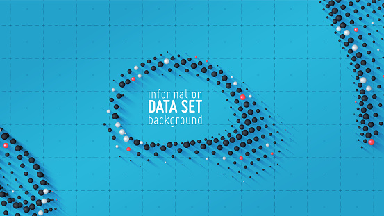 Vector Abstract Data Sorting Visualization Background Big Data Sorted