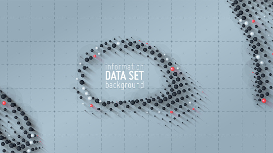 Vector Abstract Data Sorting Visualization Background Big Data Sorted