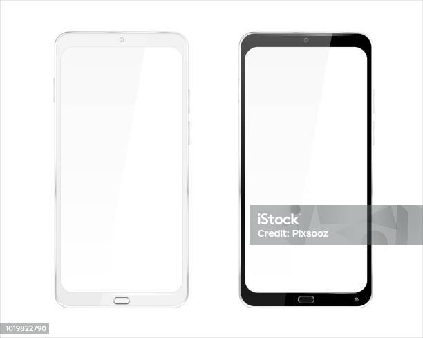 Realistic Cellphone Smartphone Vector Of Touchscreen Android Phone ... Realistic Cellphone Smartphone Vector Of Touchscreen Android Phone ...