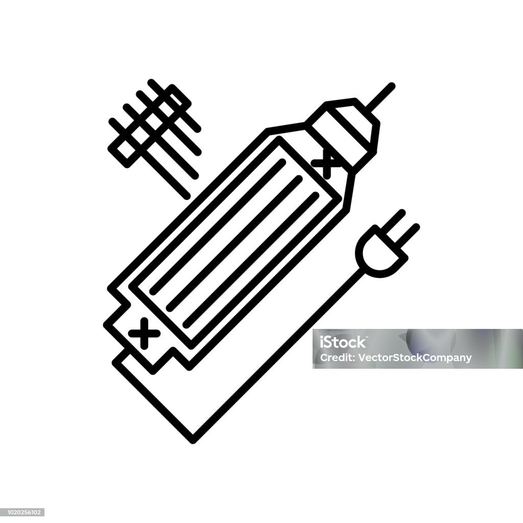 Tournevis Icône Vector Signe Et Le Symbole Isolé Sur Fond Blanc Notion