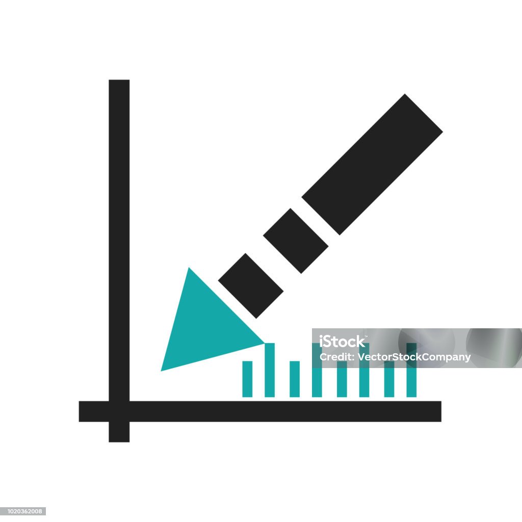 Vektör Veri Analytics Çizgi Grafik Simge Azalan Işareti Ve Beyaz Arka ... Vektör Veri Analytics Çizgi Grafik Simge Azalan Işareti Ve Beyaz Arka ...