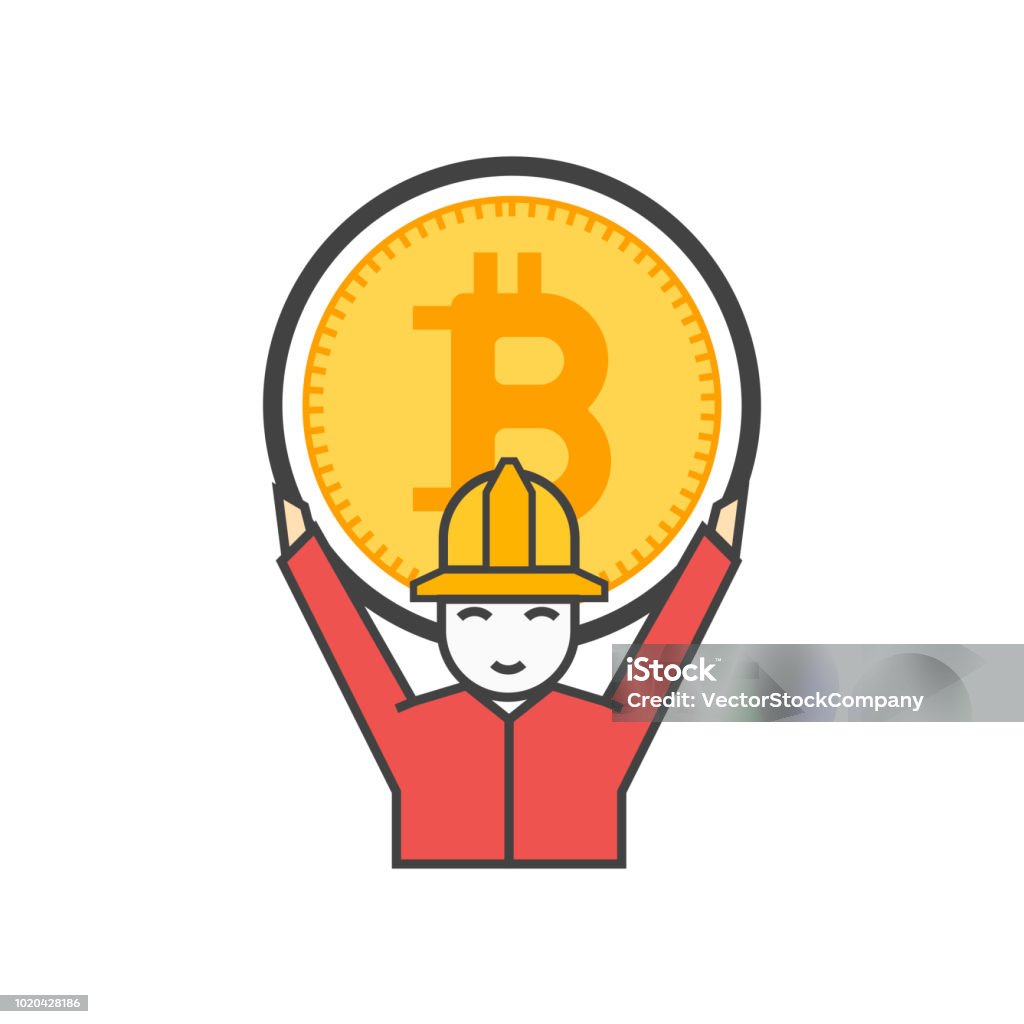 Bitcoin Icône Vector Signe Et Le Symbole Isolé Sur Fond Blanc La Notion
