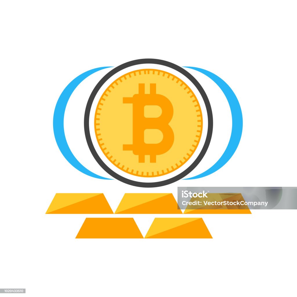 Bitcoin Icône Vector Signe Et Le Symbole Isolé Sur Fond Blanc La Notion