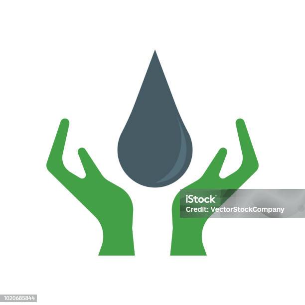 Leau Icône Vector Signe Et Le Symbole Isolé Sur Fond Blanc Notion De